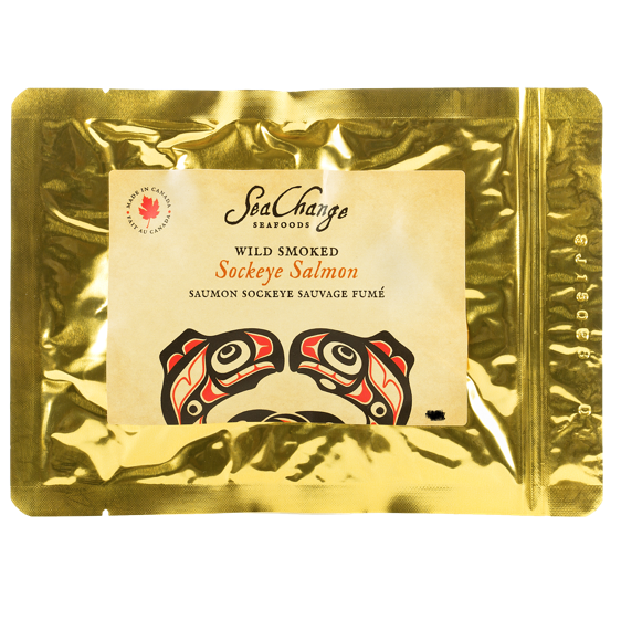 SeaChange Seafoods Wild Smoked Sokeye Salmon Gold Pouch (60g ...